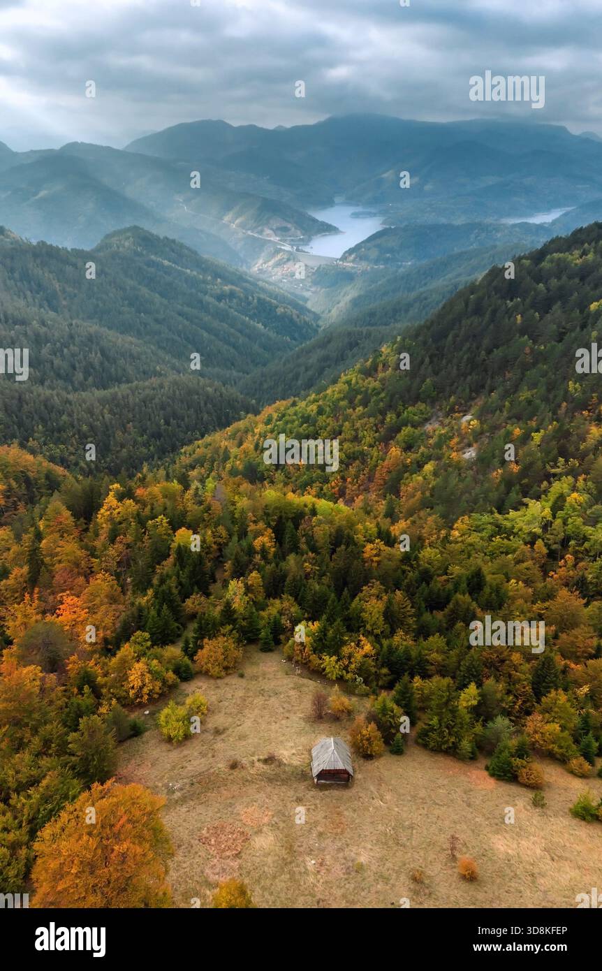 Aerial Landscape of Tara National Park and Zaovine Lake Stock Photo - Alamy