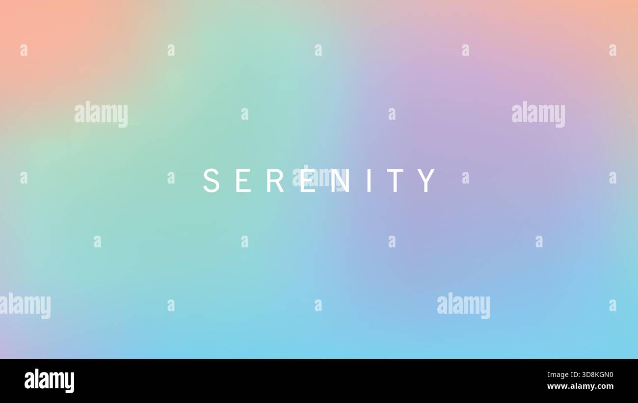 Smooth blend of pastel colors in a tranquil abstract gradient with ...