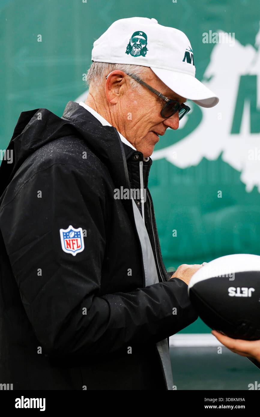 New York Jets owner Woody Johnson prior to an NFL football game against ...