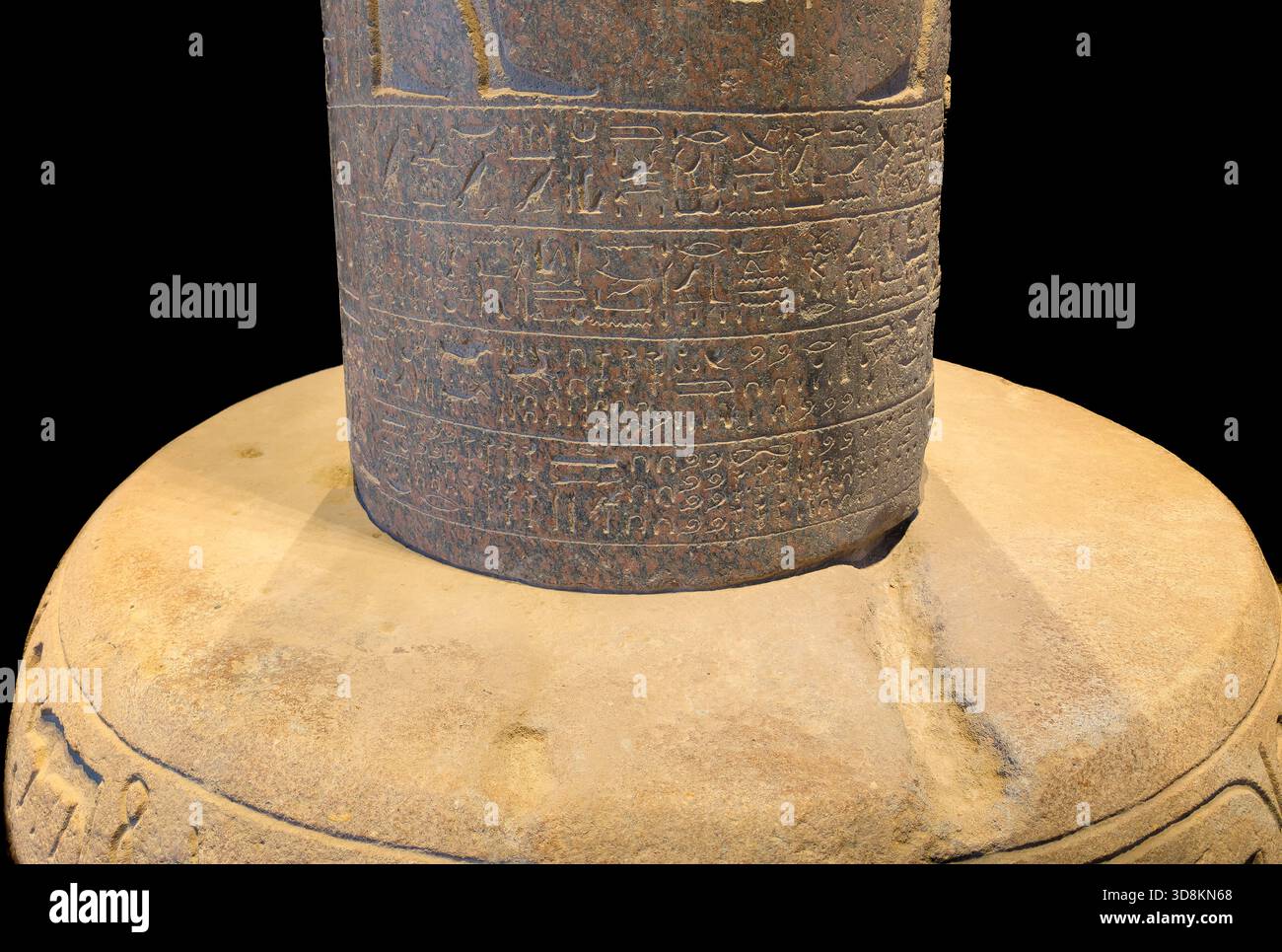 Egypt, Grand Egyptian Museum, the memorial column of the king Merenptah ...