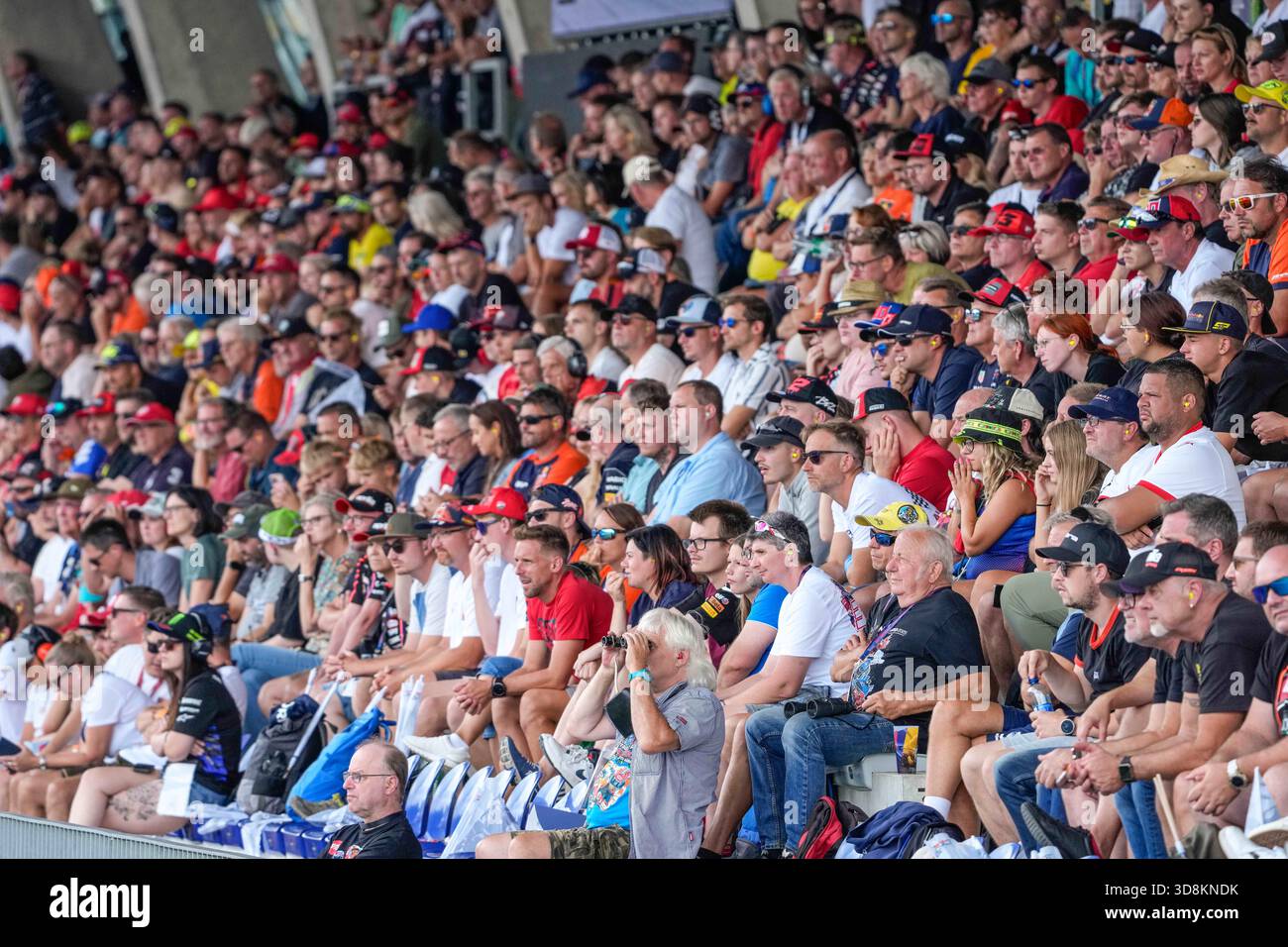 SPIELBERG, AUSTRIA - AUGUST 17: Spectators during the race of the ...