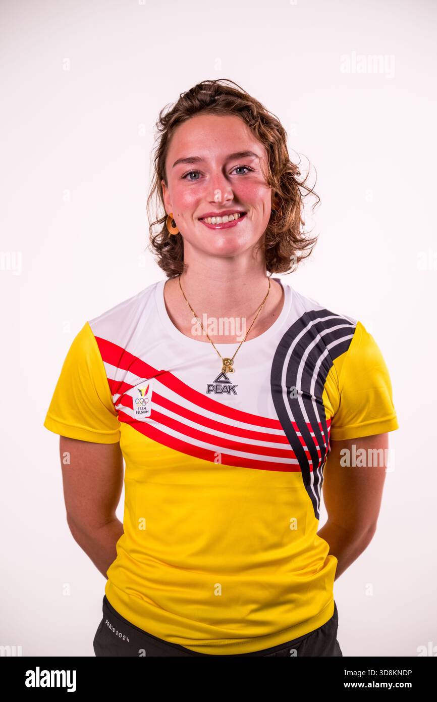 Athlete Rani Vincke pose pictured during the annual winter training ...