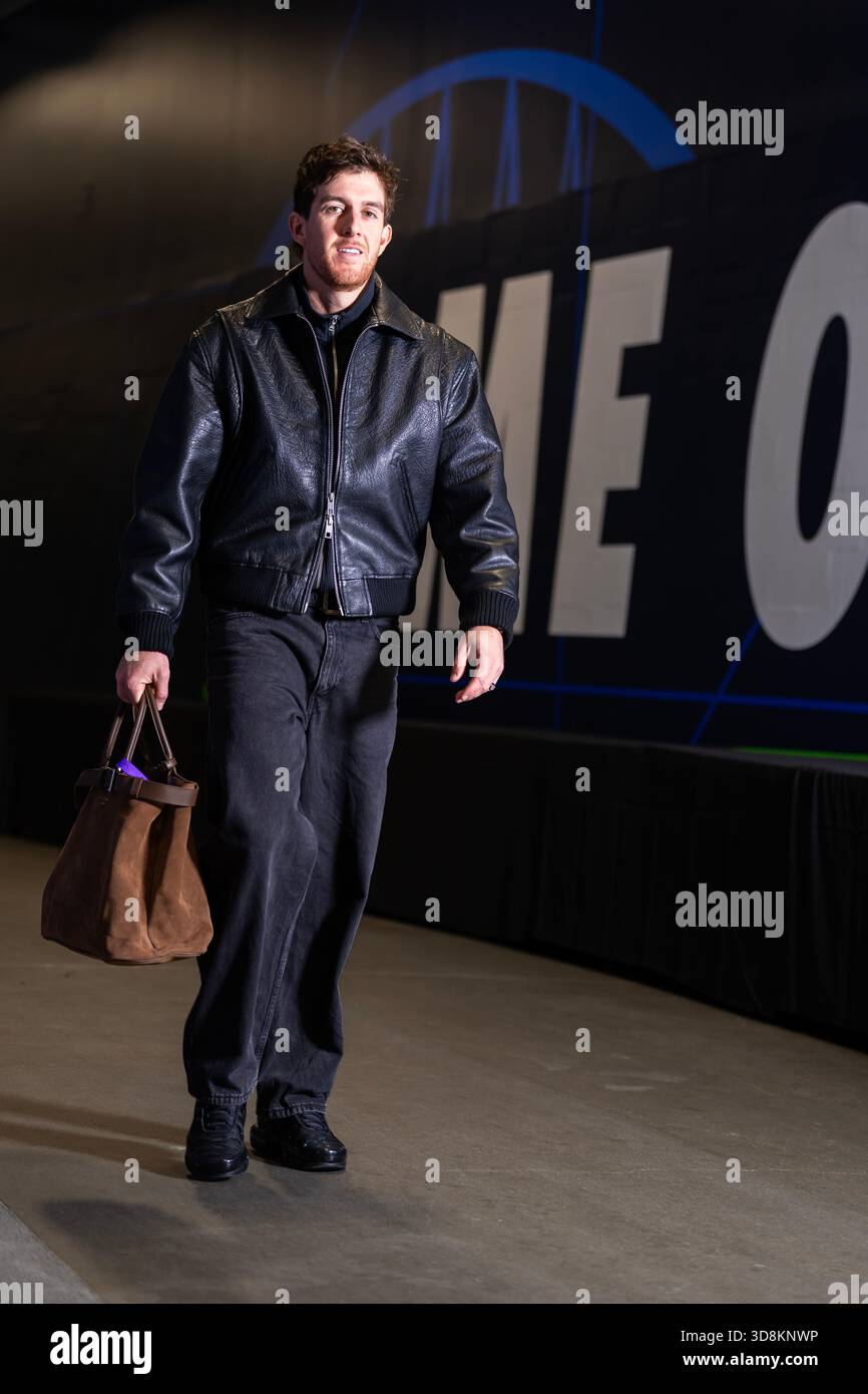 Seattle Seahawks punter Michael Dickson (4) arrives before an NFL ...
