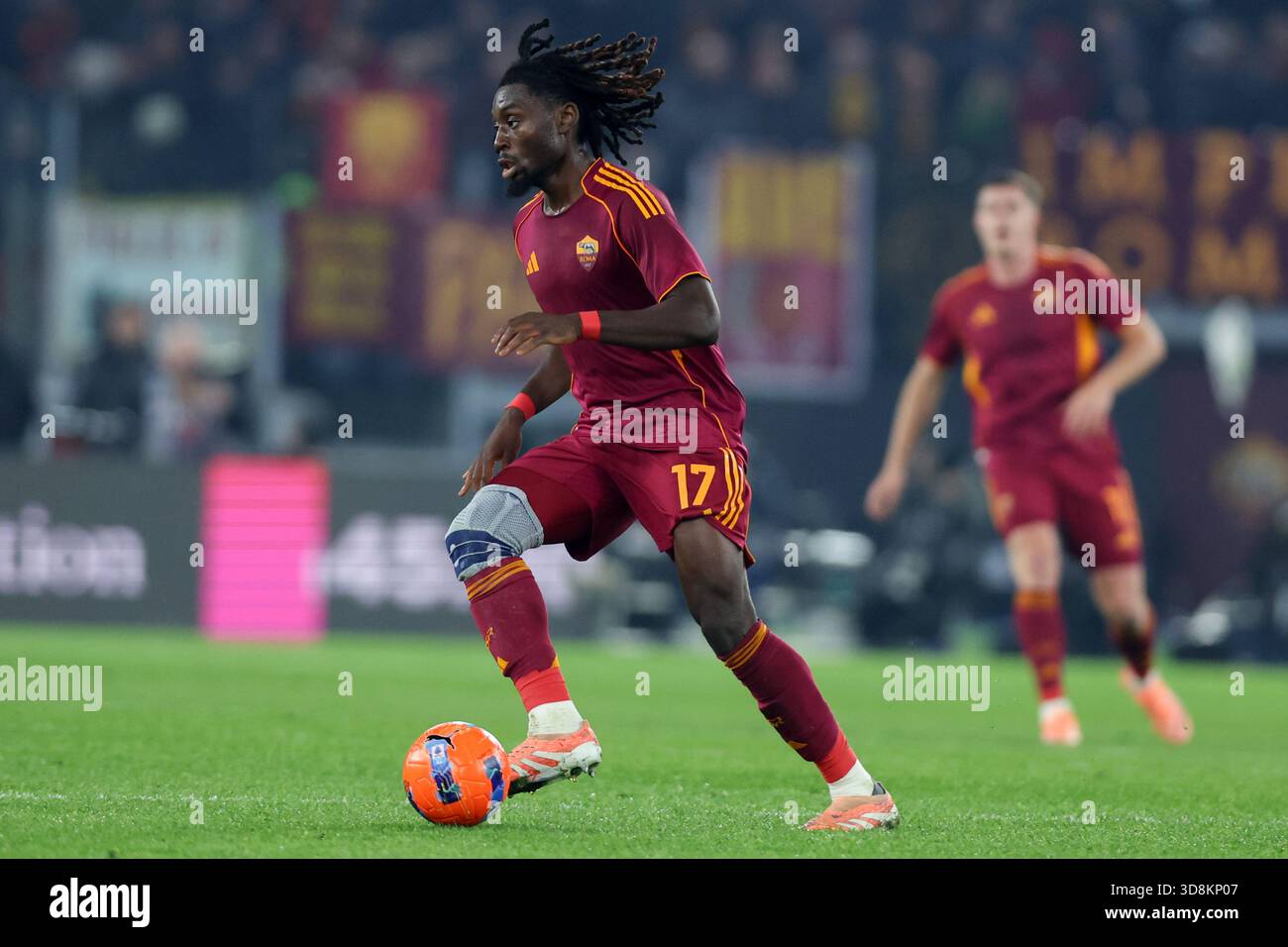 Manu kone of Roma seen in action during the Serie A Enilive 2025-2026 ...