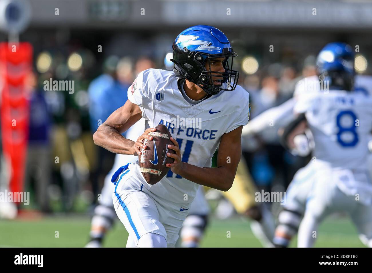 November 28, 2025: Air Force quarterback Josh Johnson (11), runs the ...