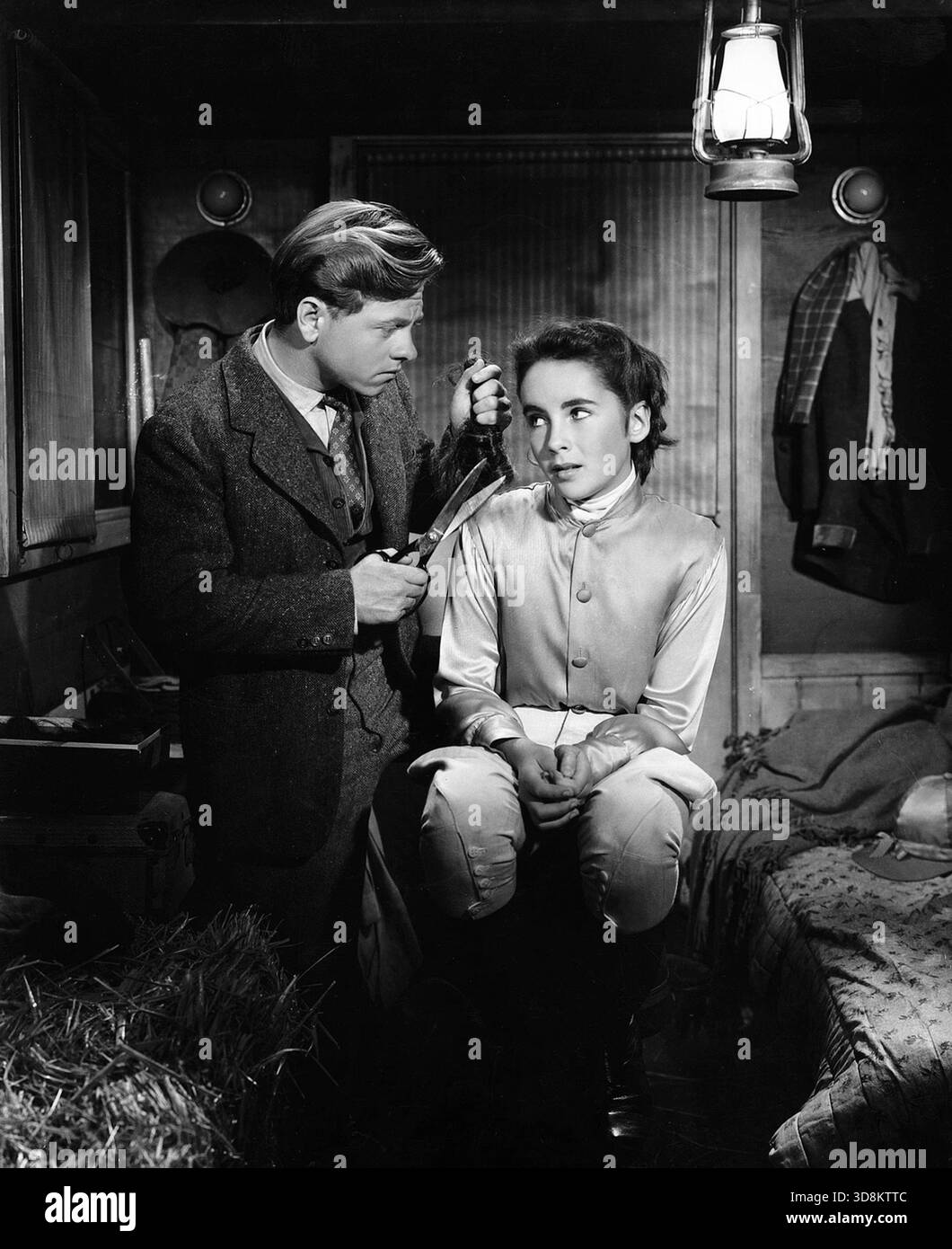 Mickey Rooney and Taylor in National Velvet (1944), her first major ...