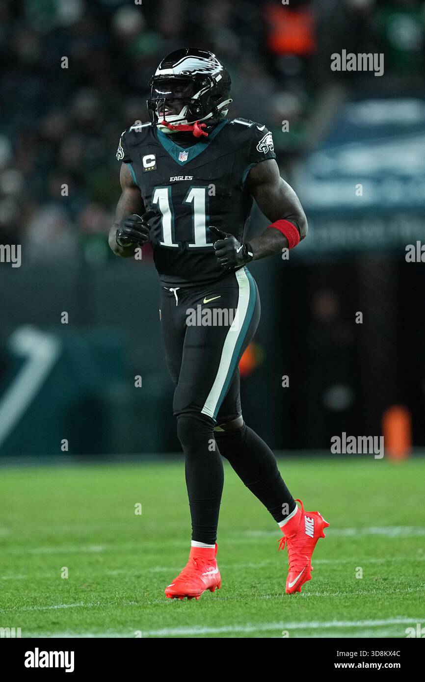 Philadelphia Eagles' A.J. Brown in action during an NFL football game ...