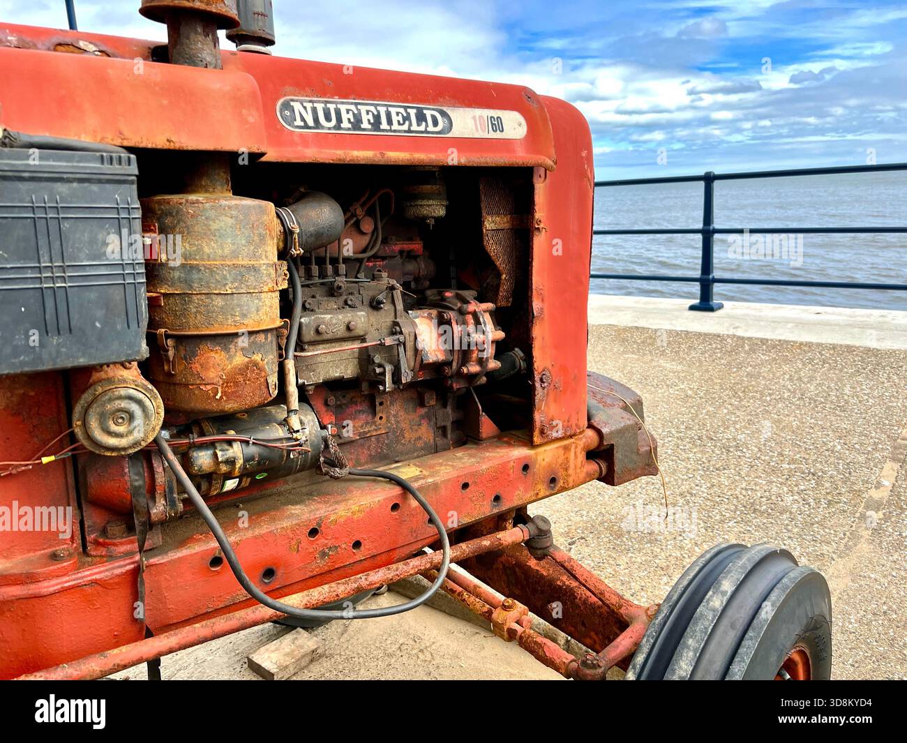 Old Nuffield Tractor, Filey North Yorkshire Stock Photo - Alamy