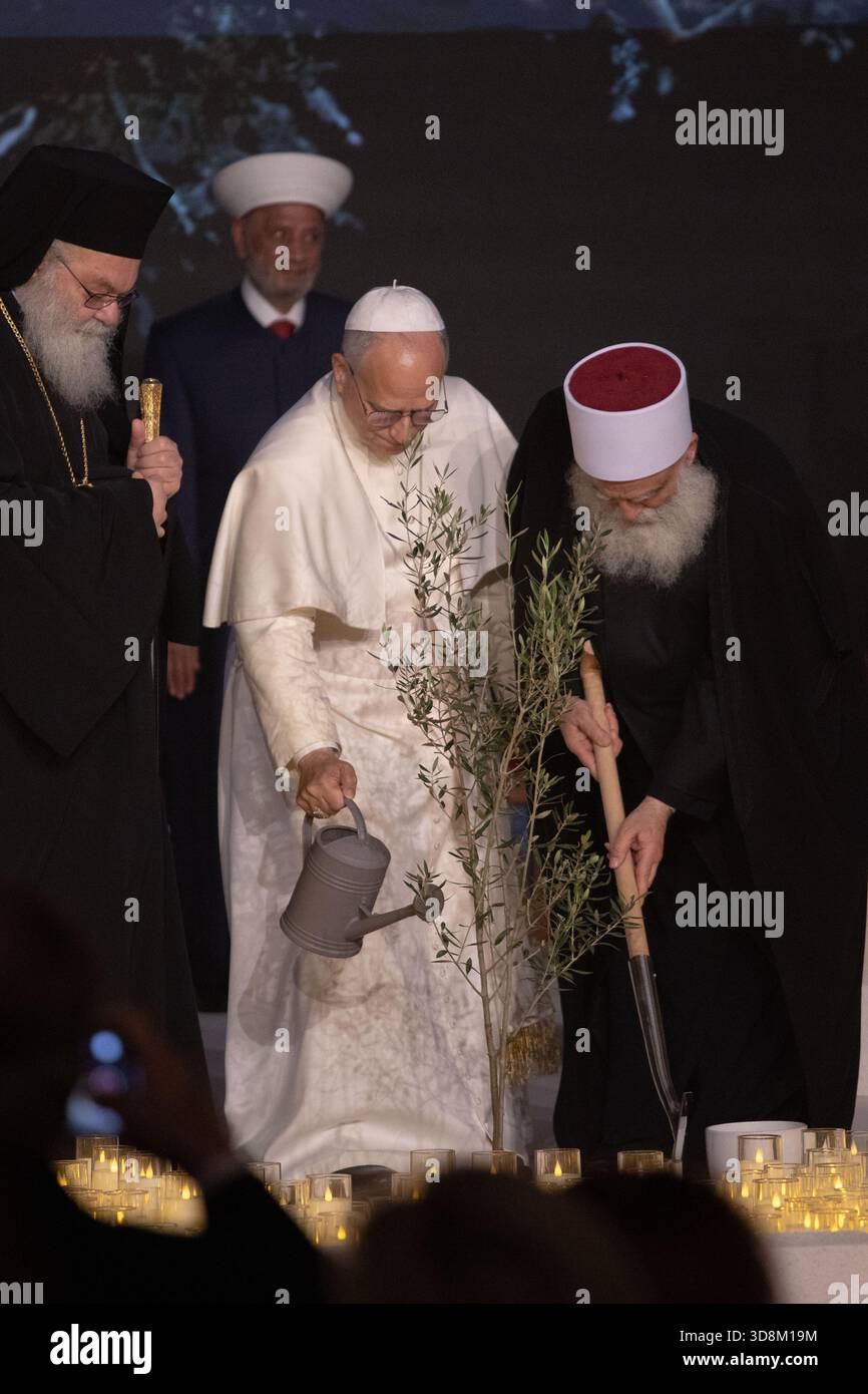 December 1, 2025, Beirut, Pomeranian Voivodeship, Lebanon: Pope Leo XIV ...