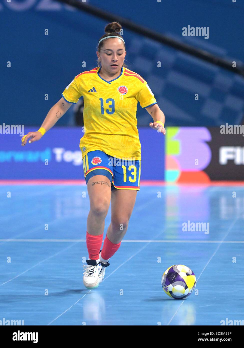 Laura Fernanda Bustos Silva of Colombia Women Futsal team compete ...