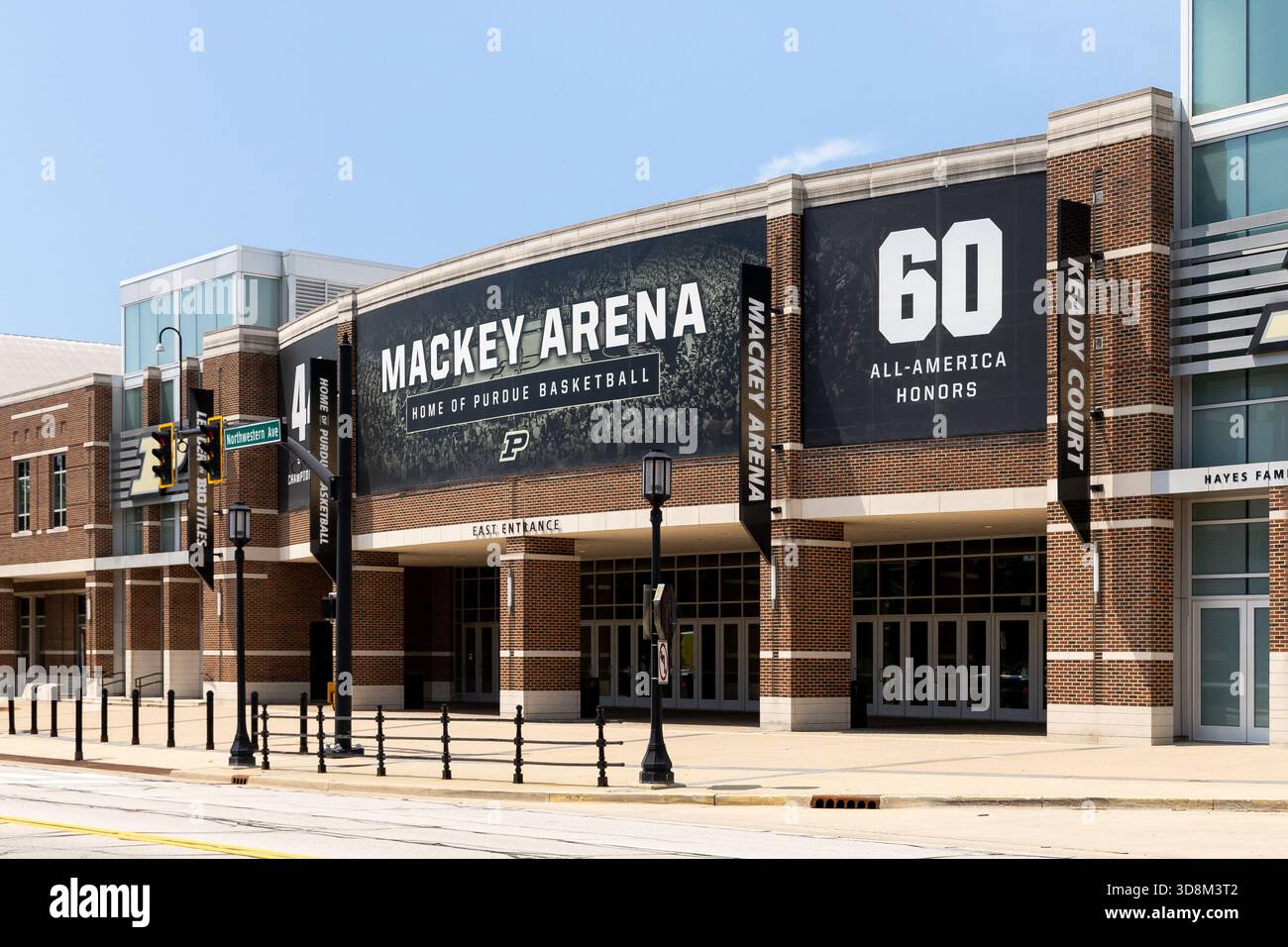 Mackey Arena is home to the Purdue University Boilermakers basketball ...