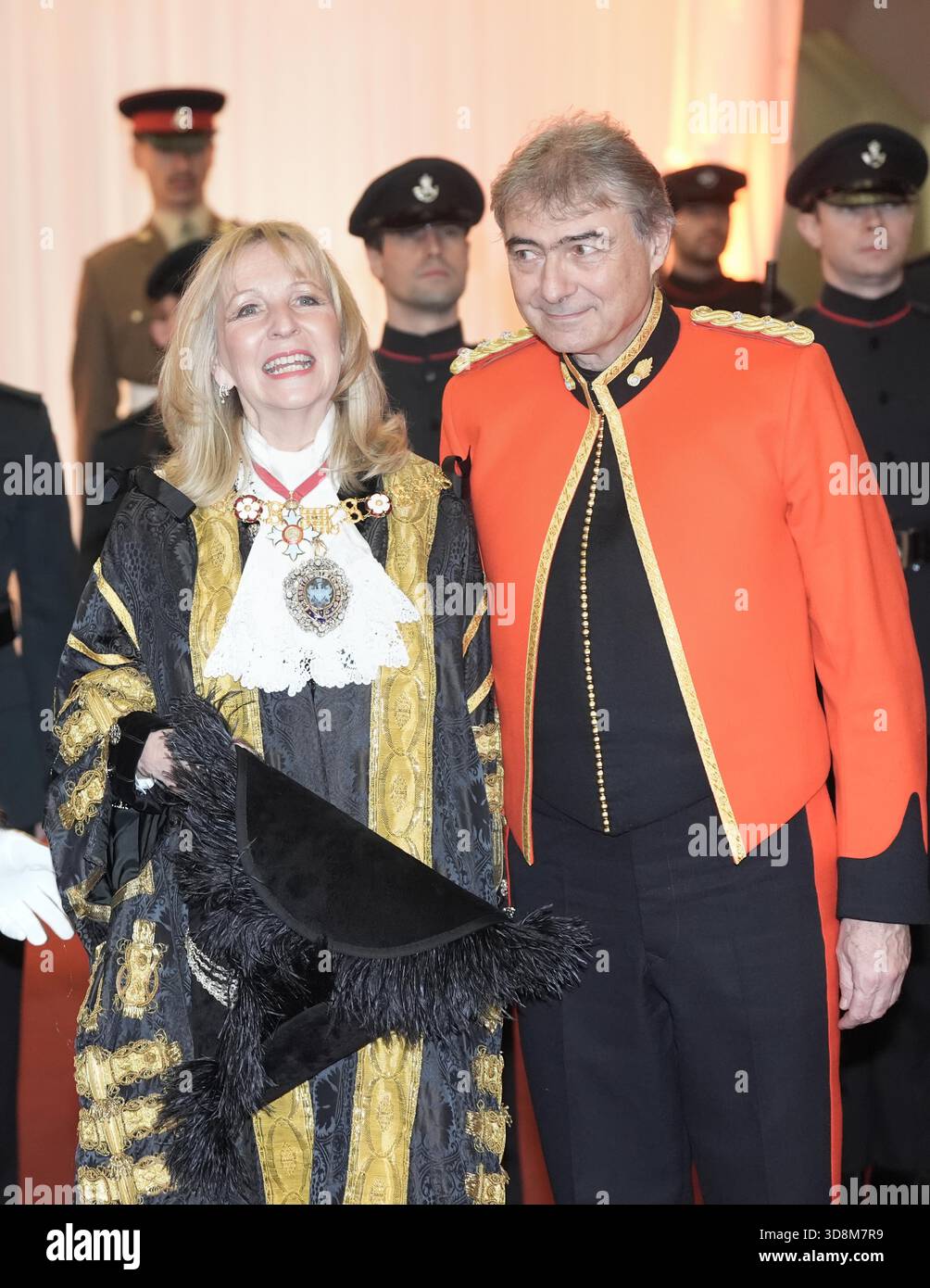 Lady Mayor of London Dame Susan Langley with Mayoral Consort Gary ...
