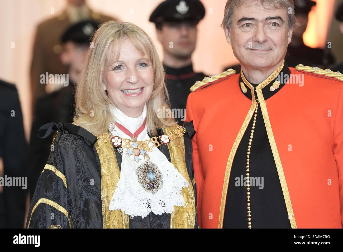 Lady Mayor of London Dame Susan Langley with Mayoral Consort Gary ...