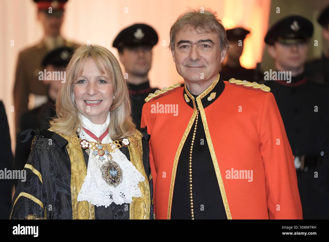 Lady Mayor of London Dame Susan Langley with Mayoral Consort Gary ...