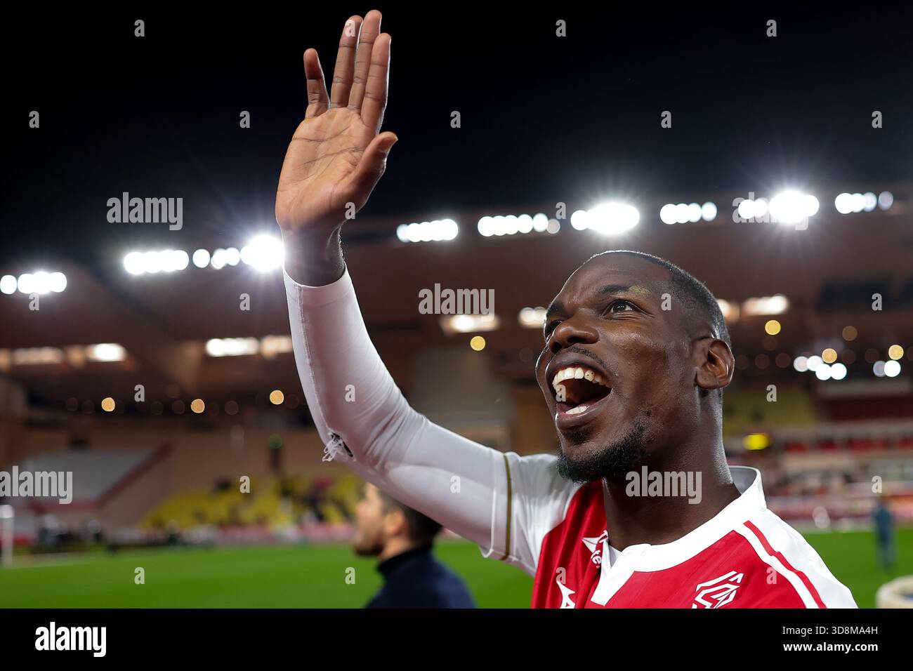 Monaco, Monaco, 29th November 2025. Paul Pogba of AS Monaco reacts with ...