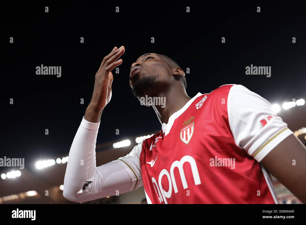 Monaco, Monaco, 29th November 2025. Paul Pogba of AS Monaco reacts with ...