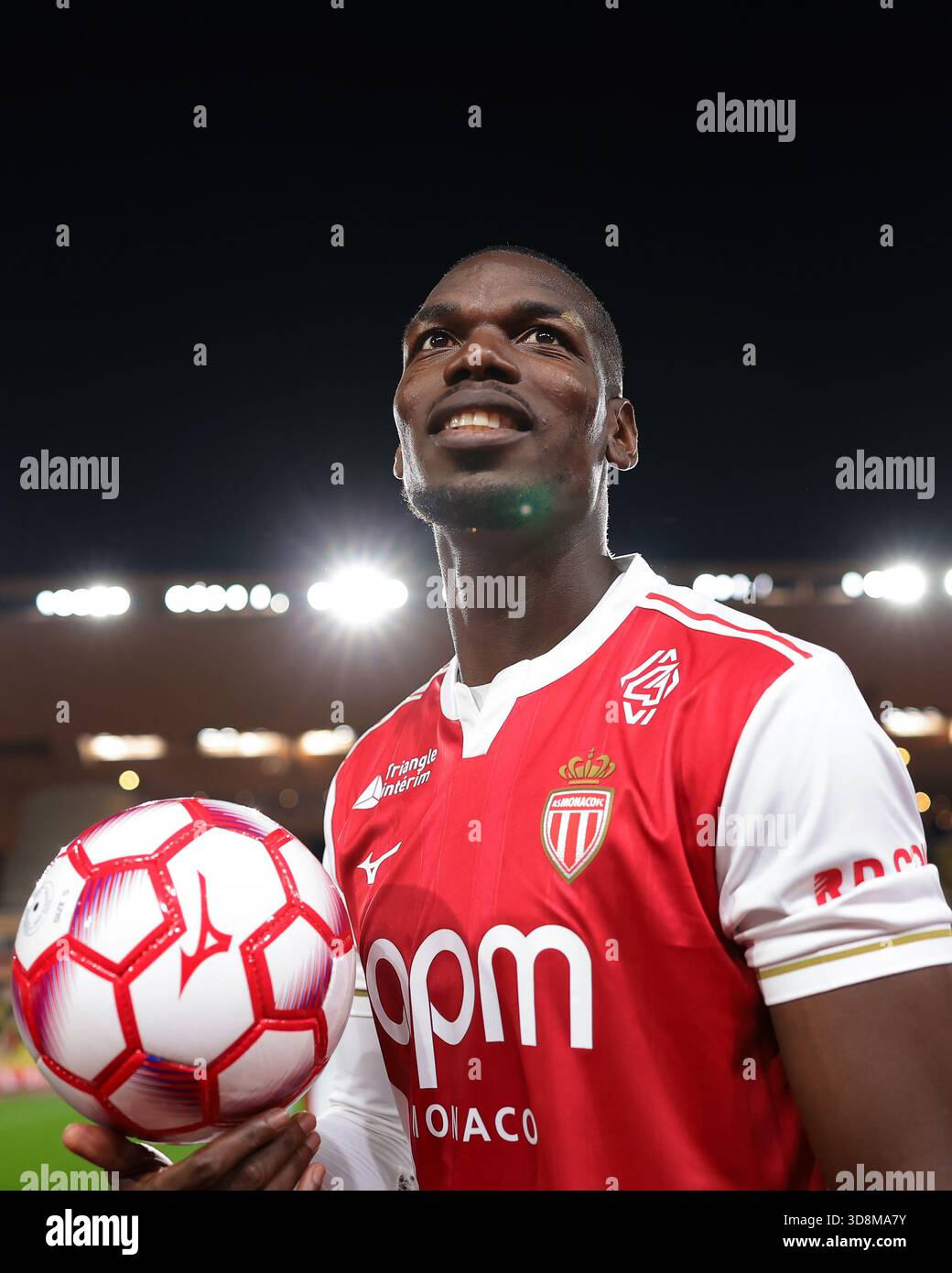 Monaco, Monaco, 29th November 2025. Paul Pogba of AS Monaco reacts with ...