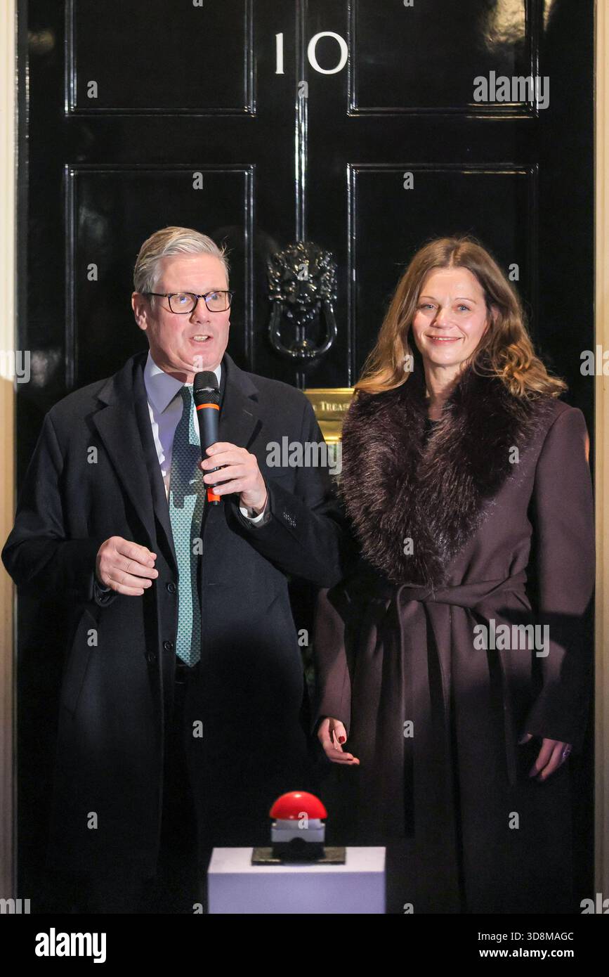 London, UK. 01st Dec, 2025. Sir Keir Starmer, Prime Minister of the United Kingdom, together ...