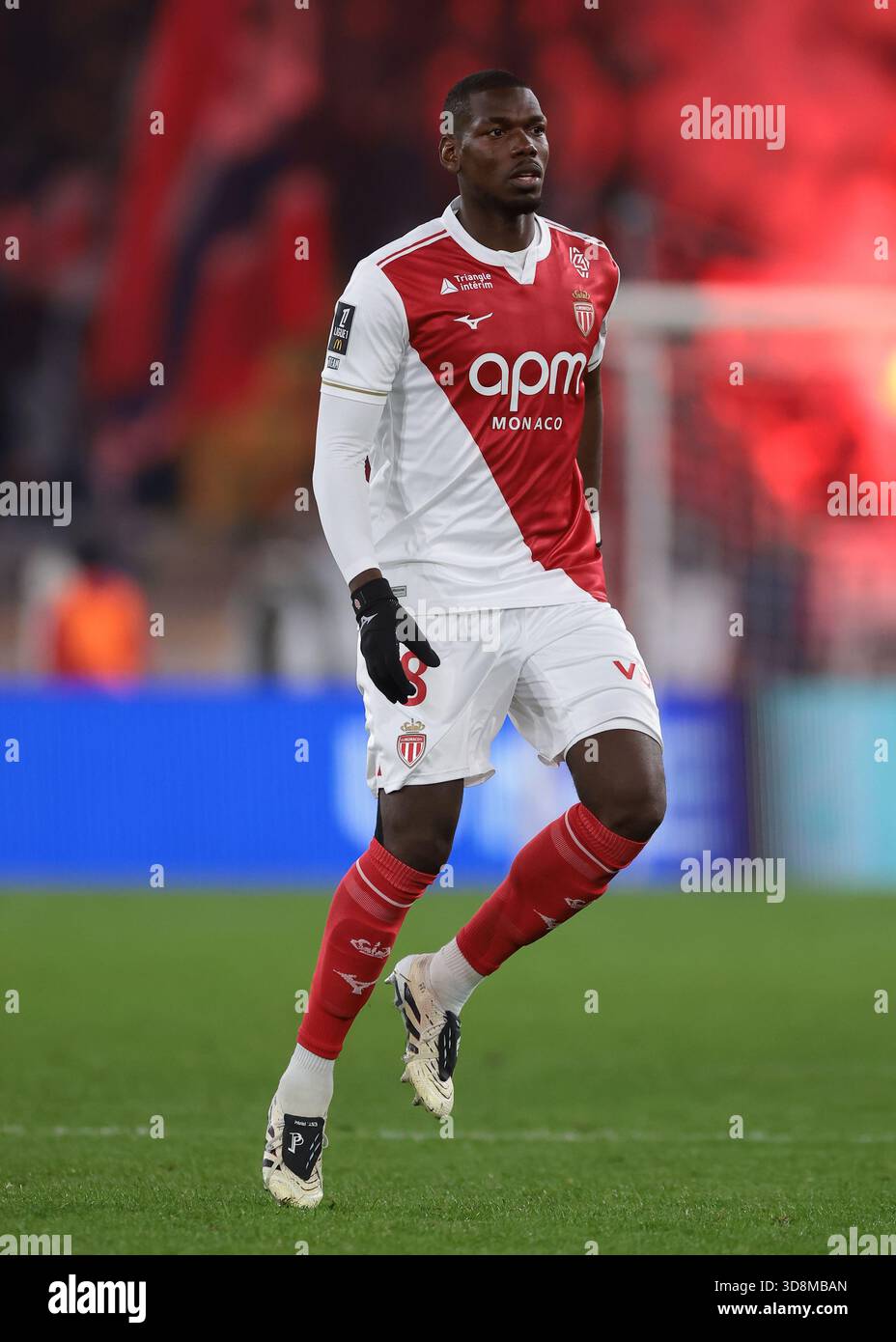Monaco, Monaco, 29th November 2025. Paul Pogba of AS Monaco on his home ...