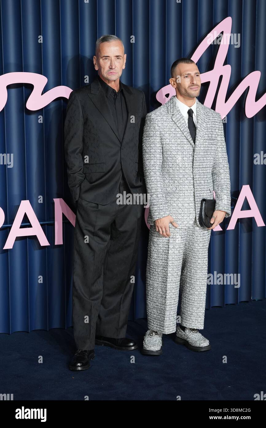 DJ Fat Tony and Stavros Agapiou attending the Fashion Awards 2025 at ...