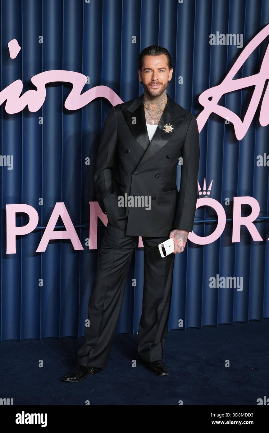 Pete Wicks attending the Fashion Awards 2025 at the Royal Albert Hall ...