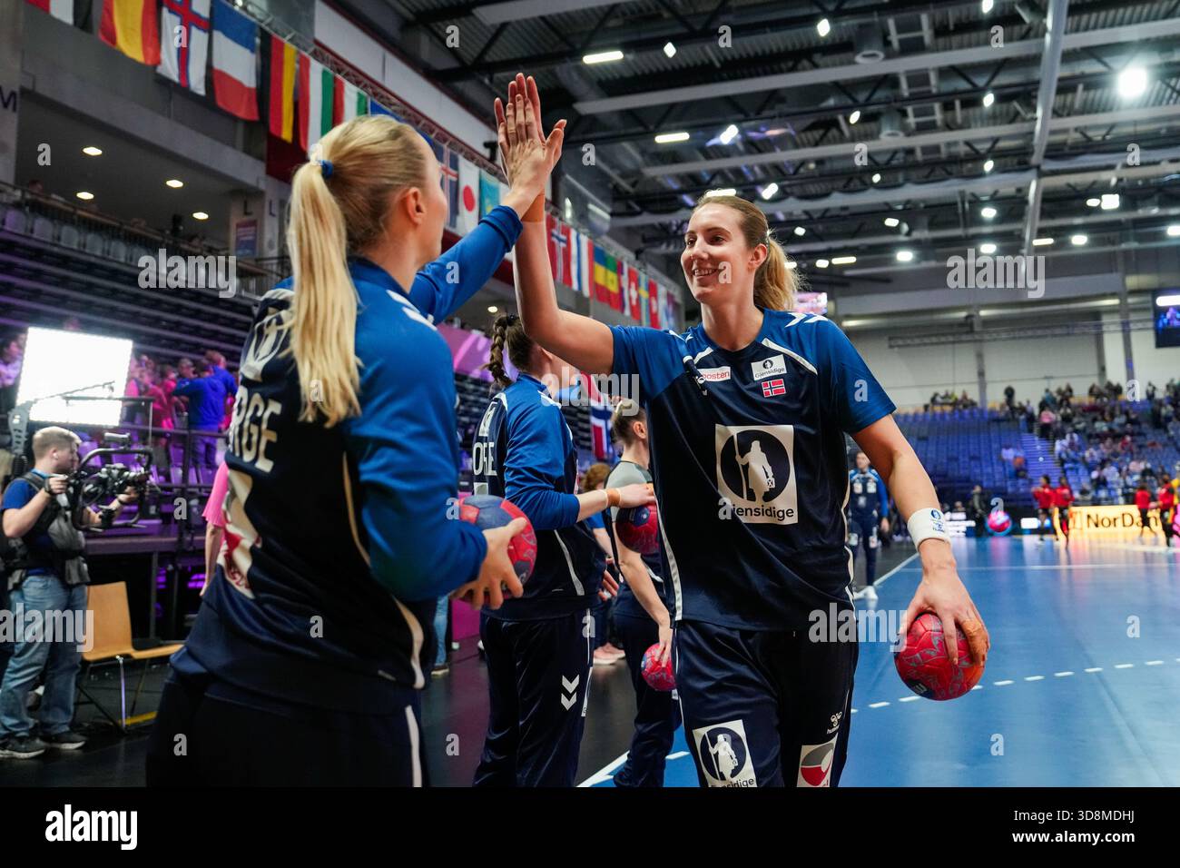 Trier, Germany 20251201. Norway's Kristine Breistøl before the group ...