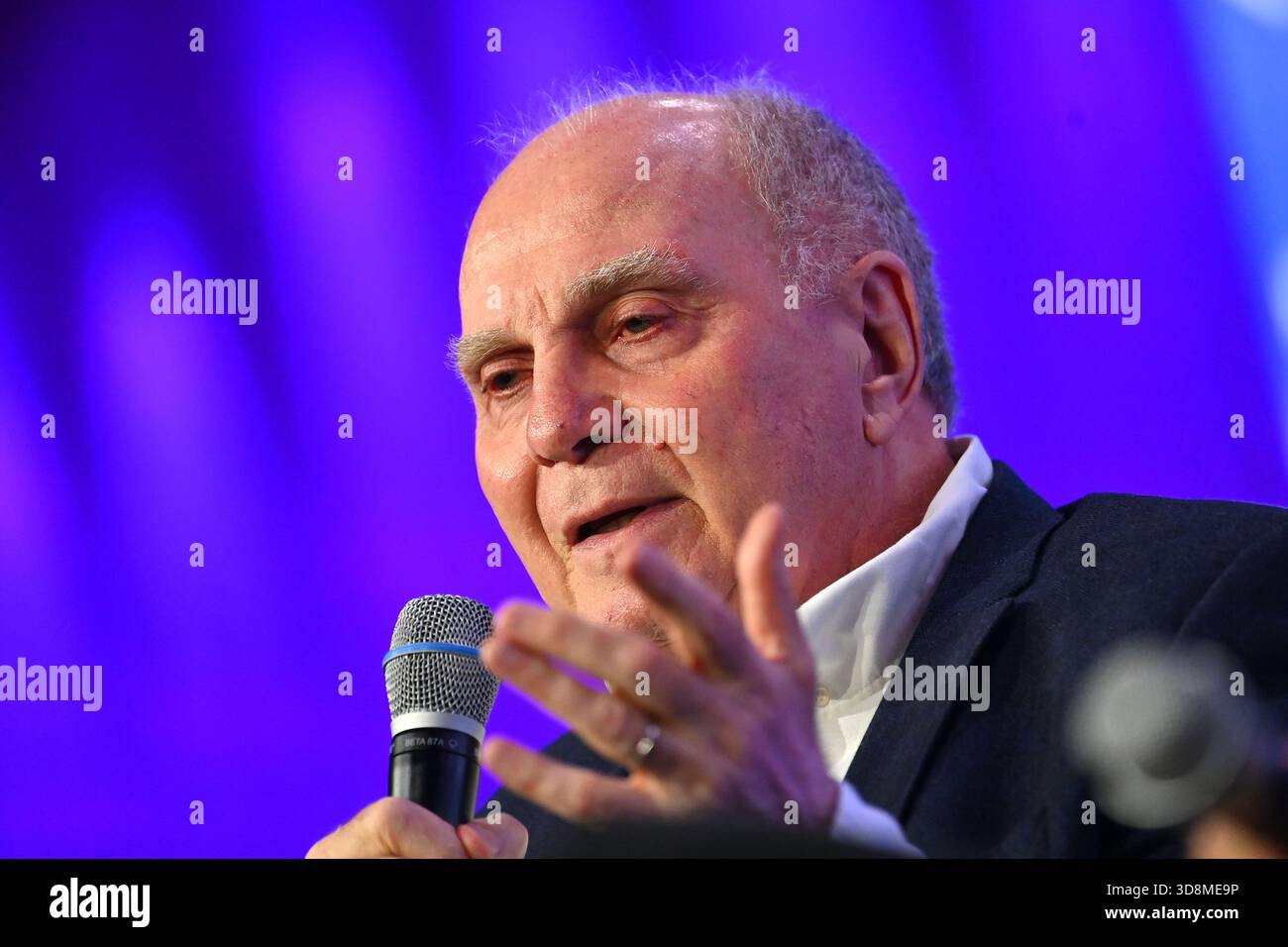 Uli HOENESS (Höness, Honorary President Bayern Munich), gesture, single ...