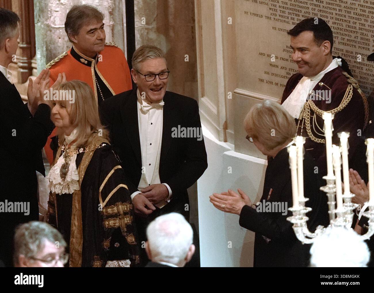 Prime Minister Sir Keir Starmer and Lady Mayor of London Dame Susan ...
