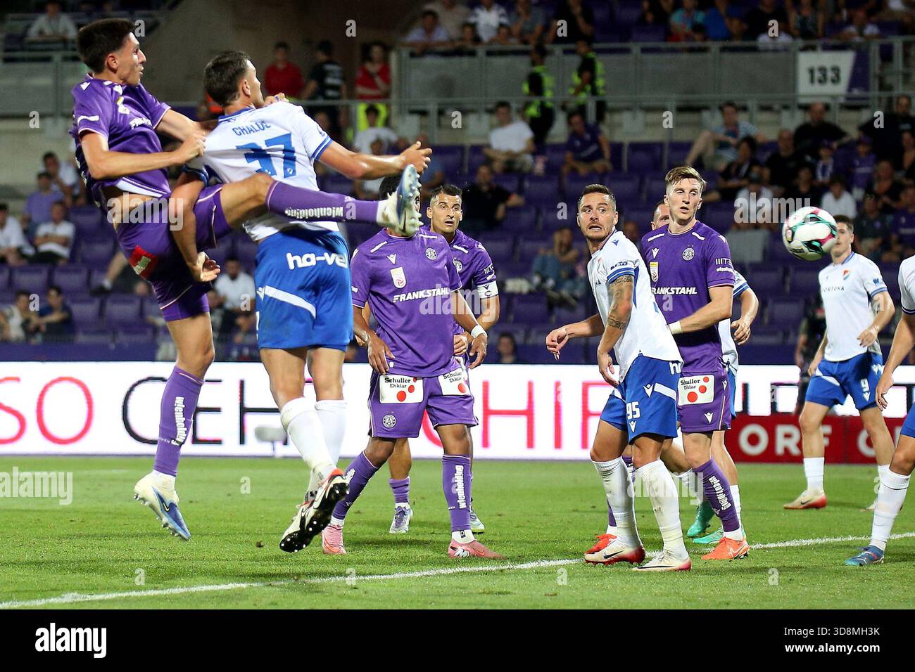 VIENNA, AUSTRIA - AUGUST 14: Tin Plavotic of FK Austria Wien, Matej ...