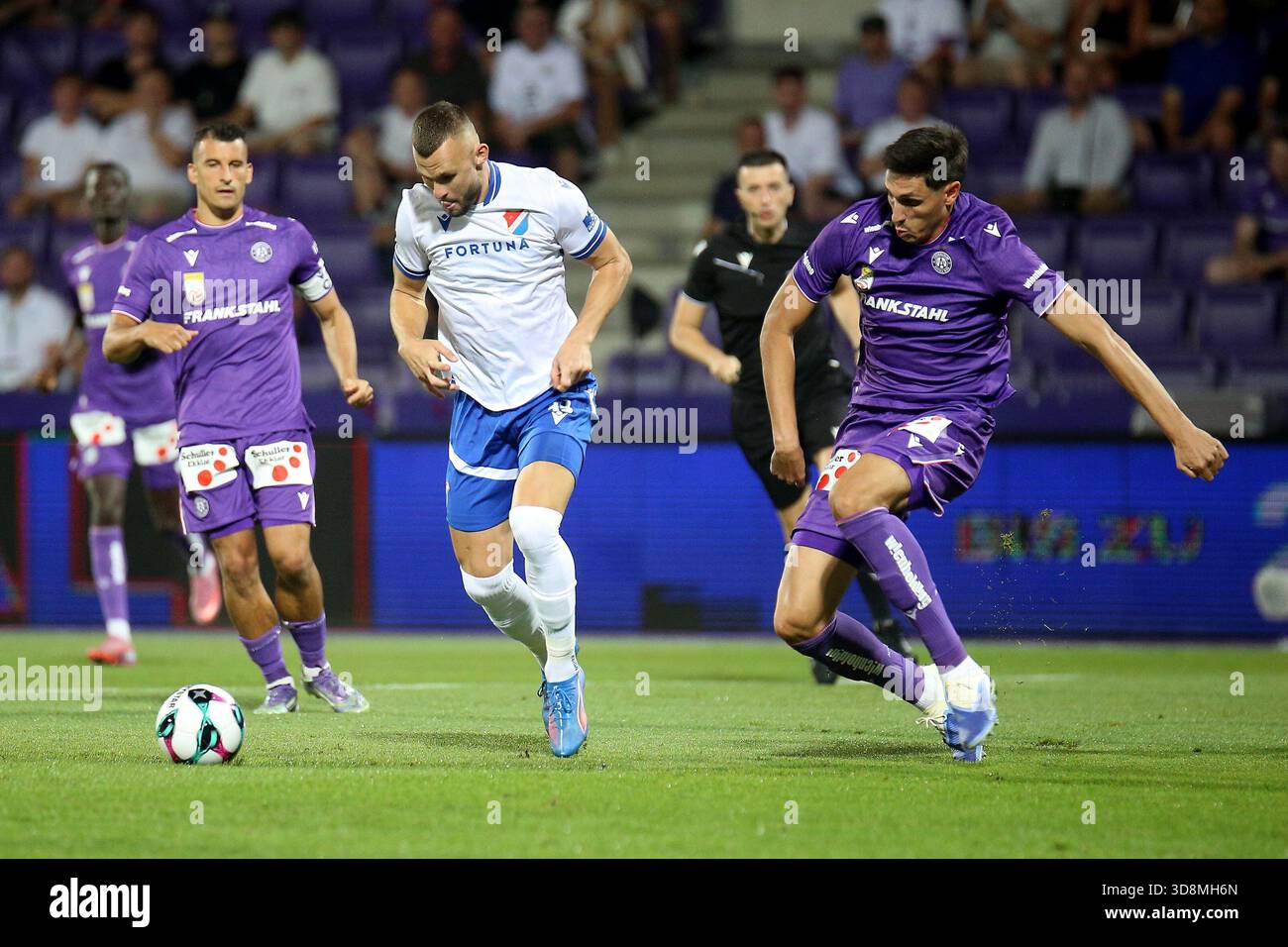 VIENNA, AUSTRIA - AUGUST 14: Manfred Fischer of Austria Wien, Erik ...