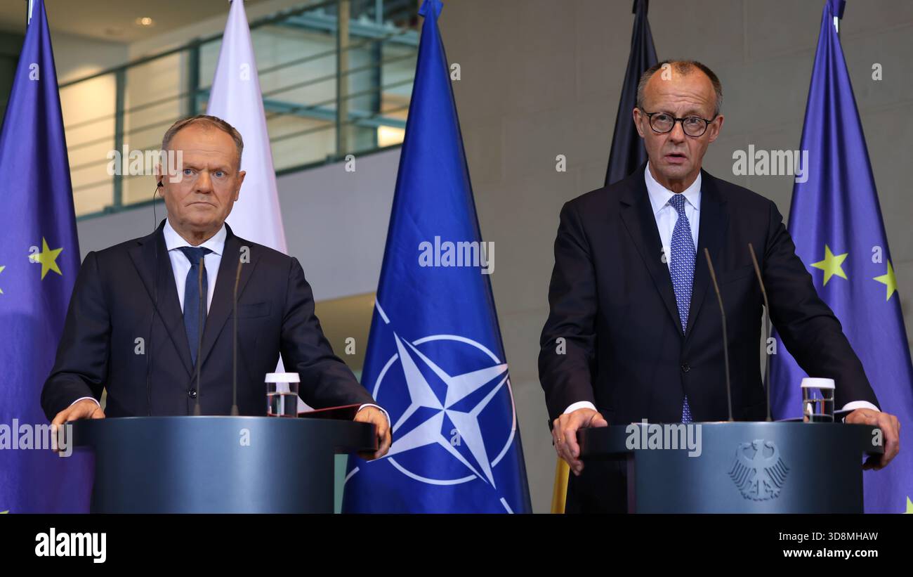 Berlin, Germany, 01th Dez. 2025. Press conference by Federal Chancellor ...