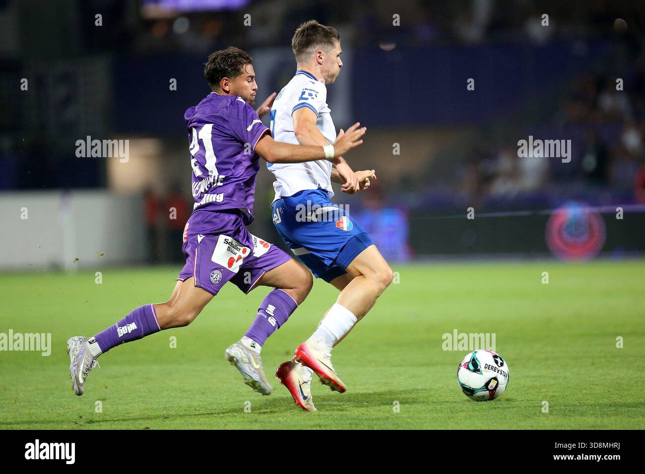 VIENNA, AUSTRIA - AUGUST 14: Hakim Guenouche of FK Austria Wien and ...