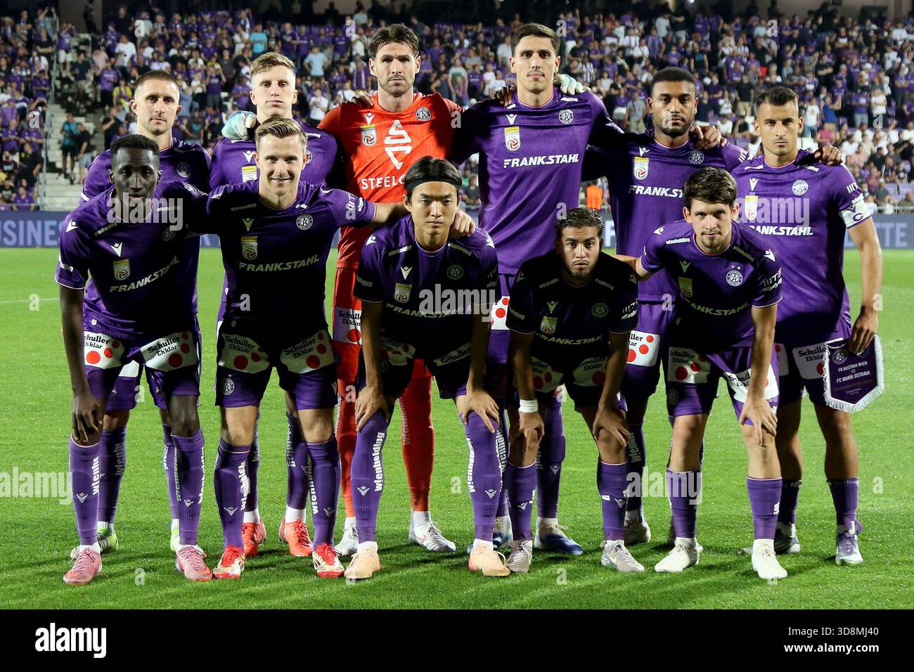 VIENNA, AUSTRIA - AUGUST 14: Team photo, Reinhold Ranftl, Philipp ...