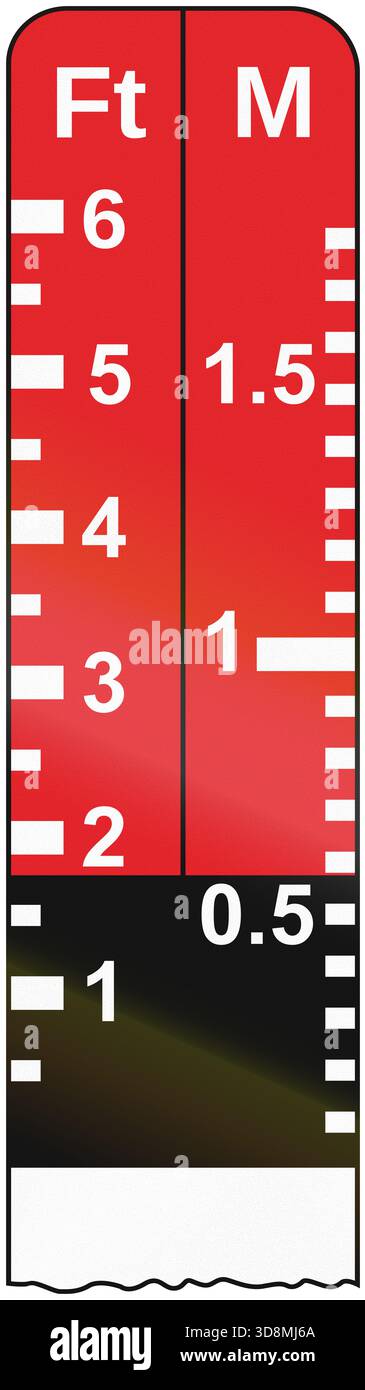 Road with flood water Cut Out Stock Images & Pictures - Alamy