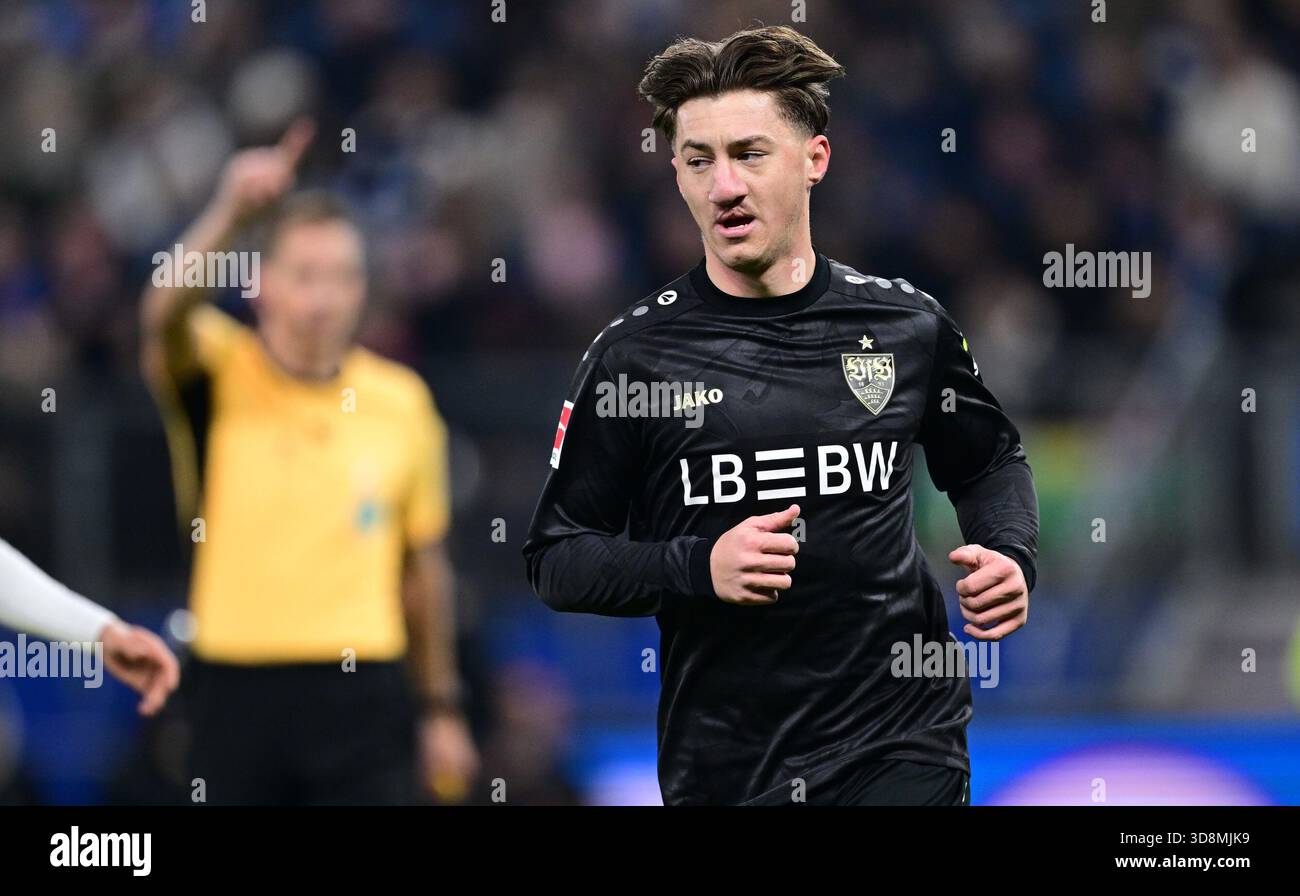 Angelo Stiller (Stuttgart) Hamburg, November 30, 2025, Soccer ...