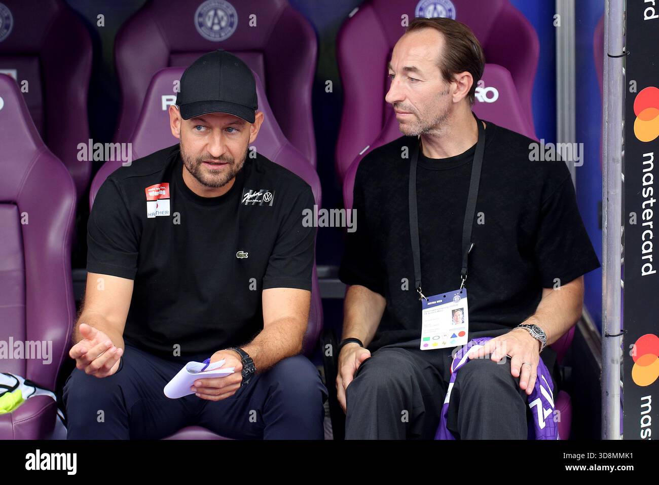 VIENNA, AUSTRIA - AUGUST 10: Head Coach Stephan Helm of Austria Wien ...