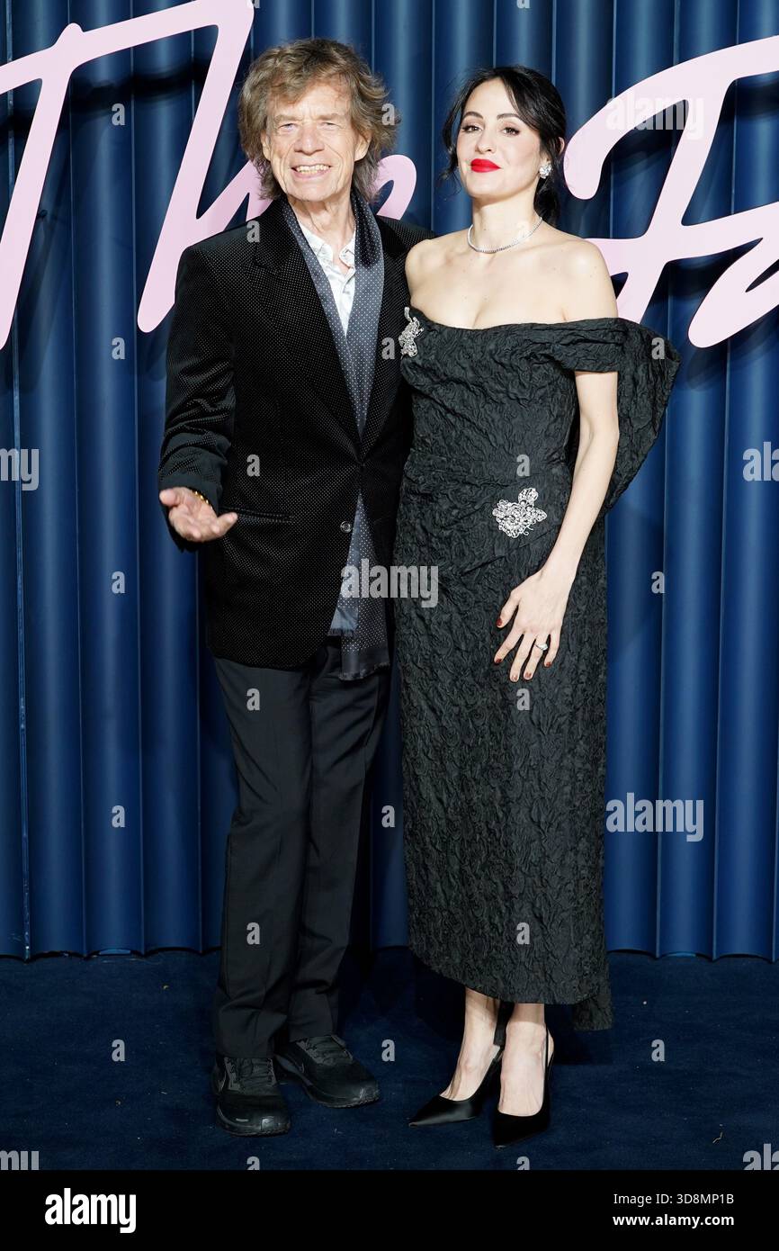 Mick Jagger (left) and Melanie Hamrick attending the Fashion Awards ...
