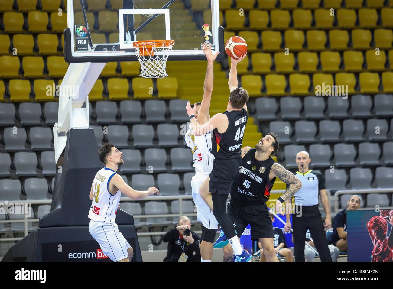 DAVID KRAMER of Germany shots the ball. Cyprus plays vs Germany for the ...