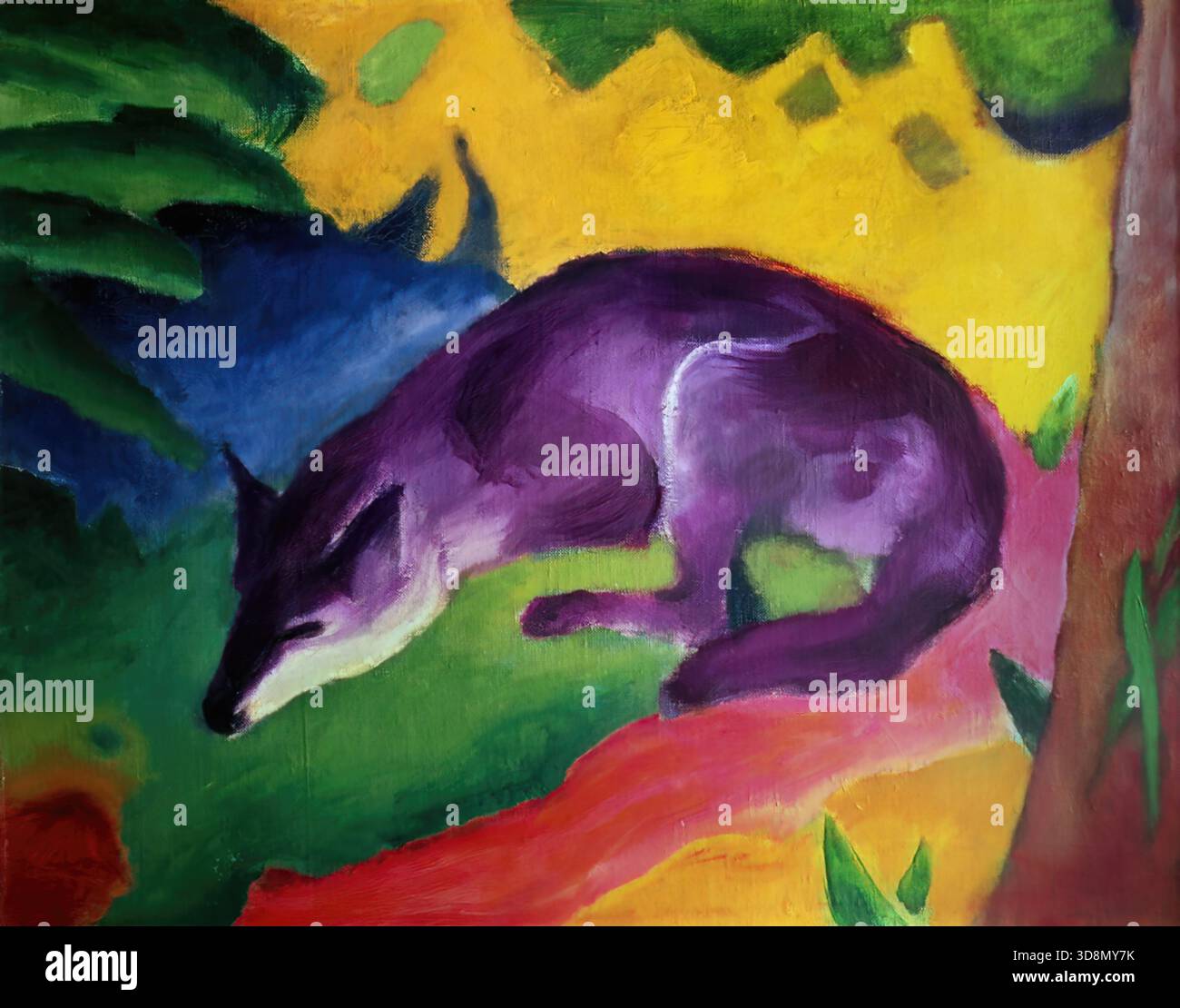 Blue Fox, 1911 by Franz Marc Stock Vector Image & Art - Alamy