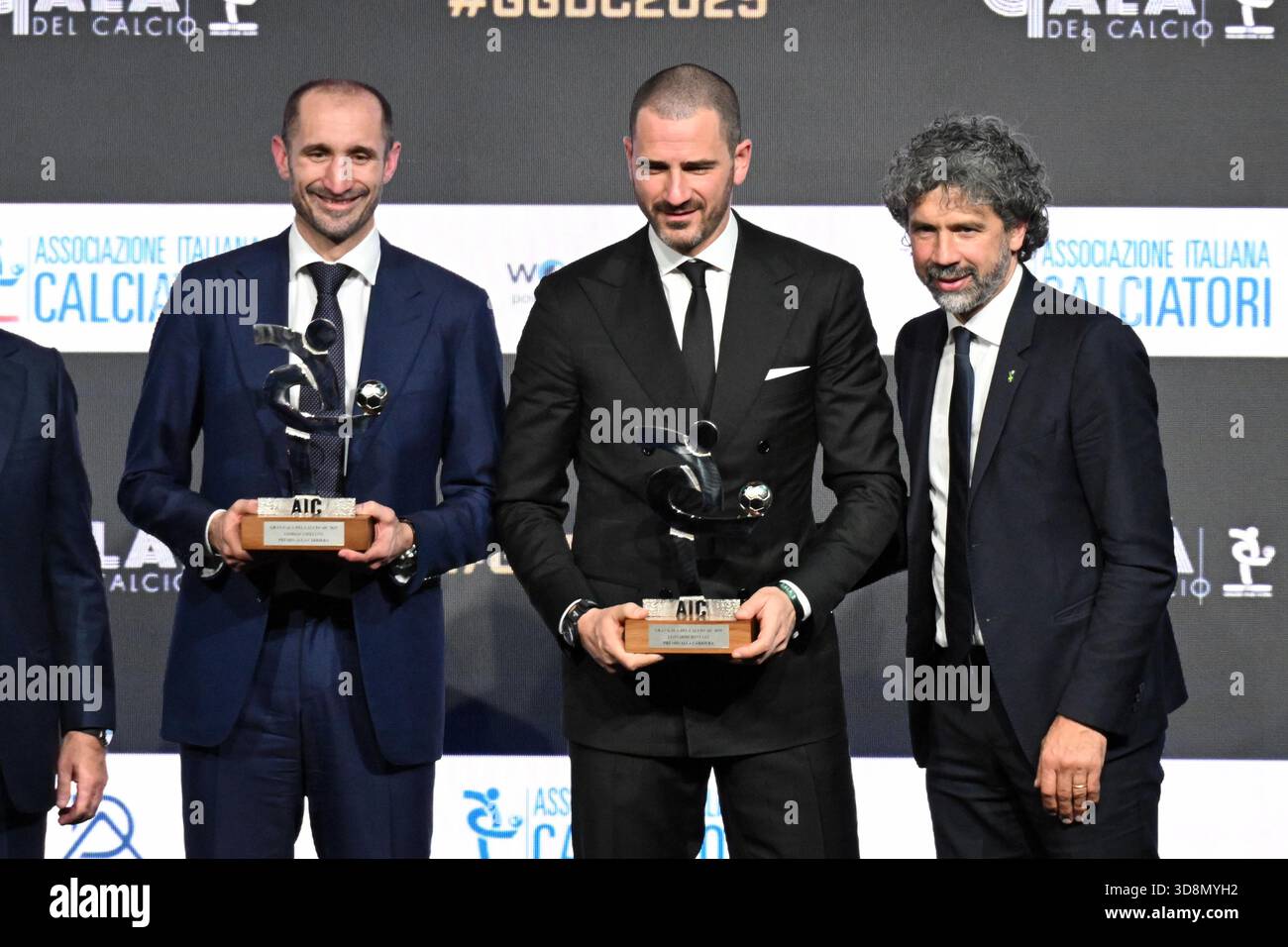Milan, AIC Football Grand Gala 2025 - Fabio Chiellini, Leonardo Bonucci ...