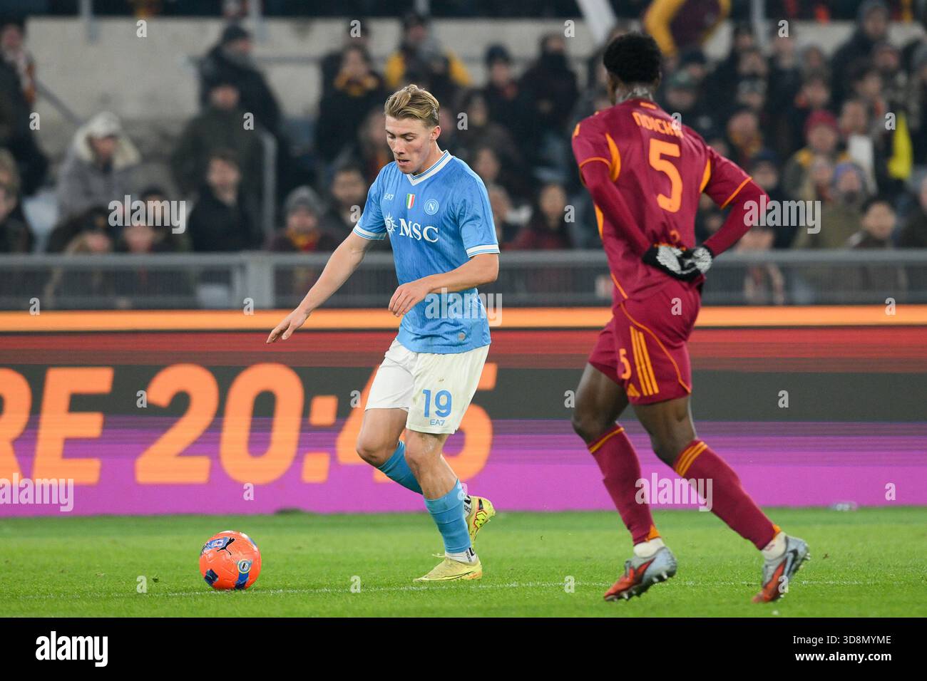 30th November 2025, Stadio Olimpico, Rome, Italy; Serie A Football; Roma versus Napoli; Rasmus ...