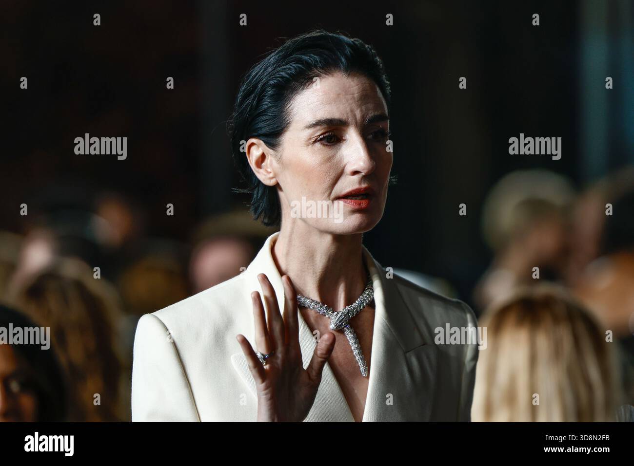 Erin O'Connor poses for photographers upon arrival at the 'The Fashion ...