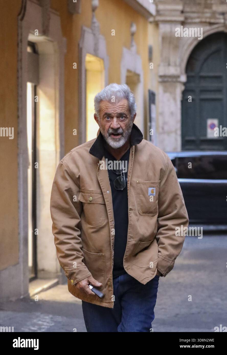 NO FOREIGN. Rome, the American actor Mel Gibson, a world cinema icon ...