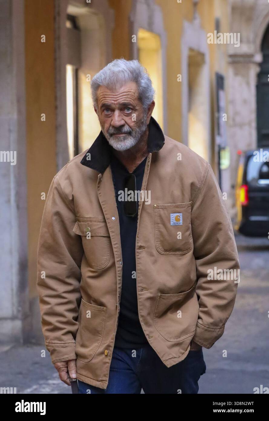 NO FOREIGN. Rome, the American actor Mel Gibson, a world cinema icon ...