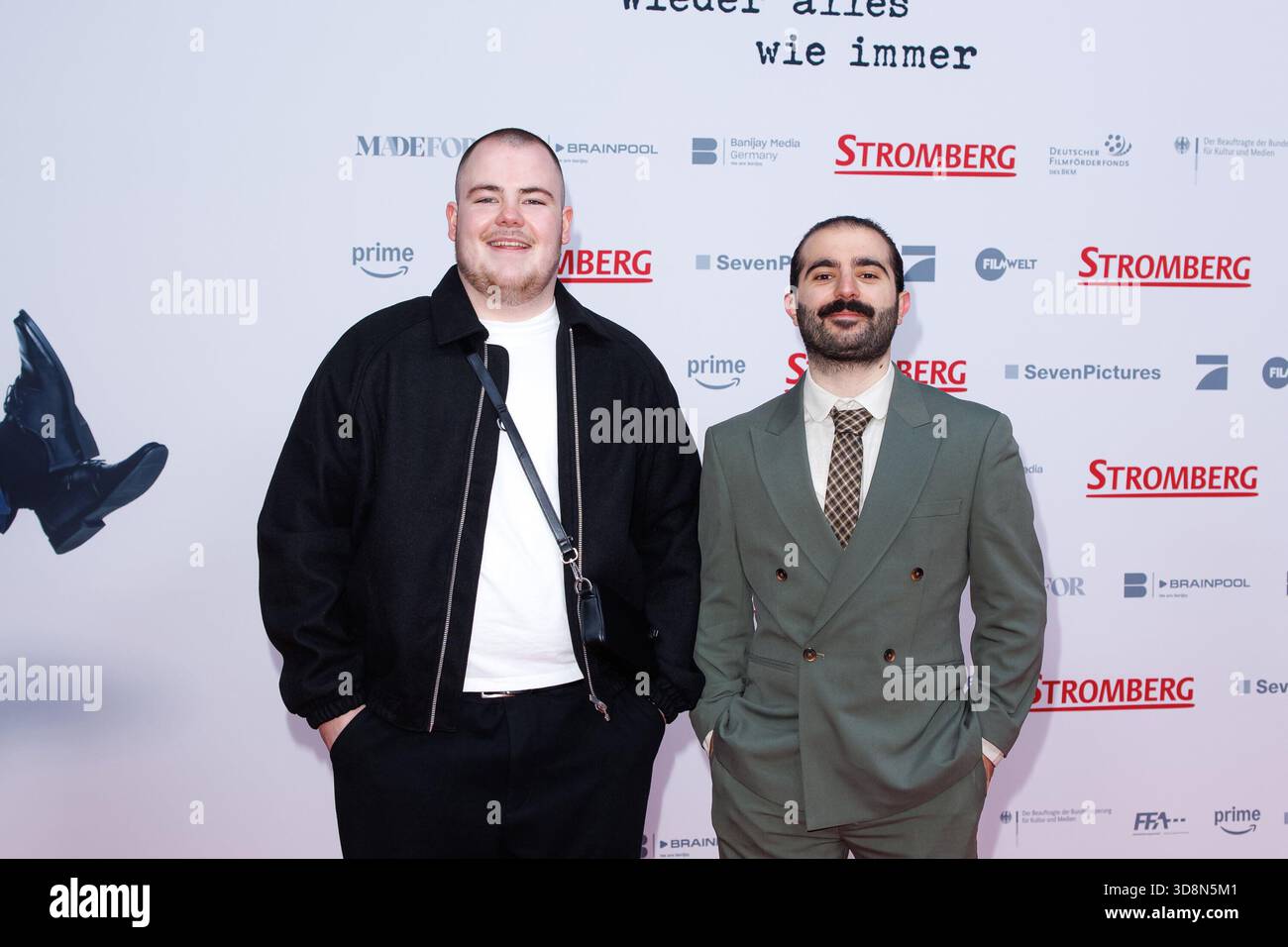 Carlo Stolle and Ugurcan Düzgün at the movie premiere of Stromberg ...