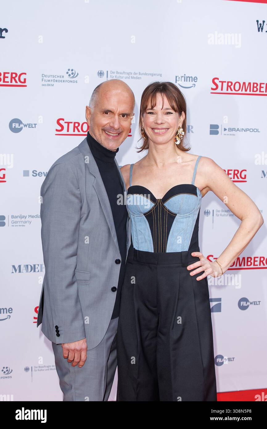 Christoph Maria Herbst and Milena Dreissig at the movie premiere of ...