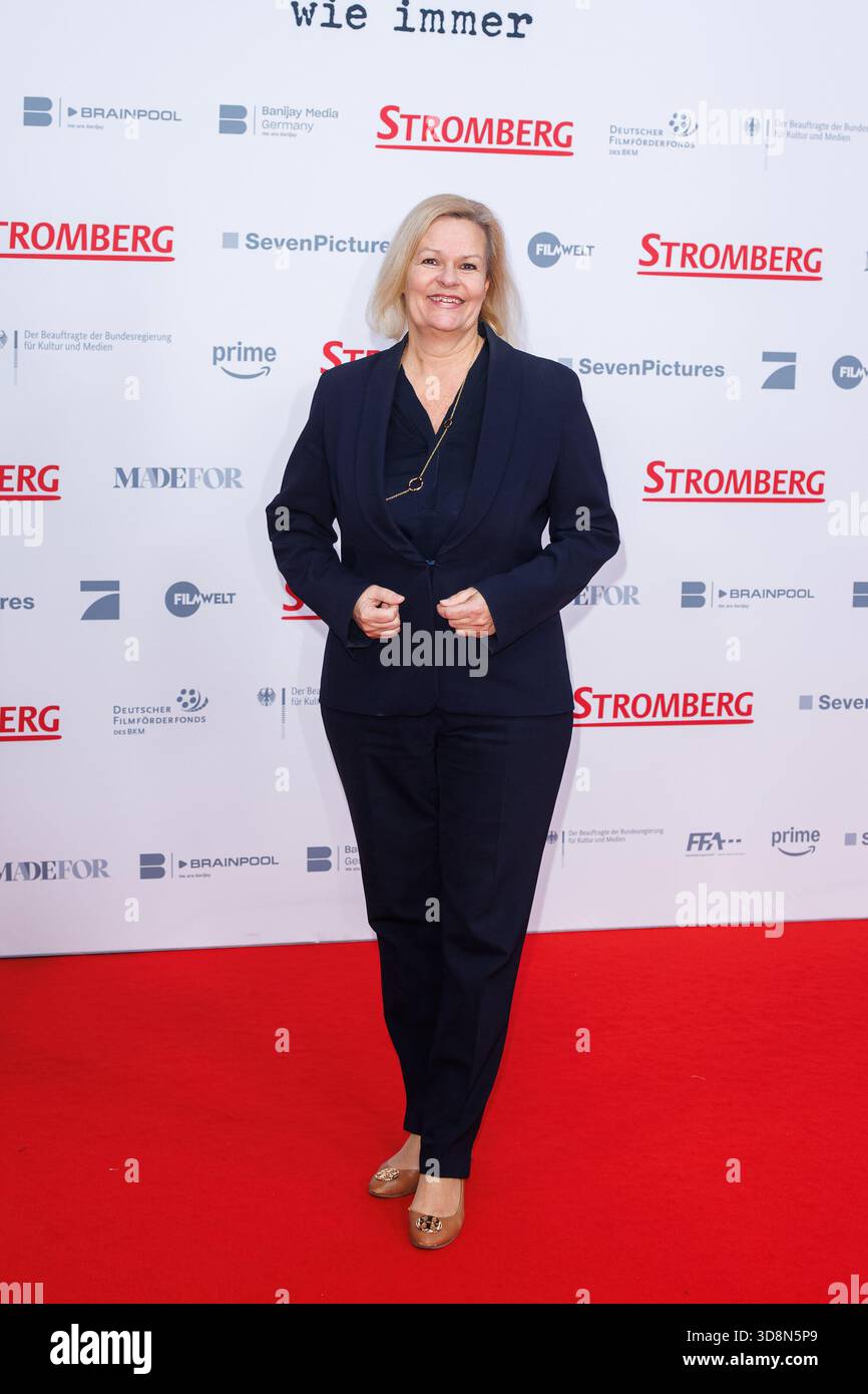 Nancy Faeser at the movie premiere of Stromberg - Still everything as ...