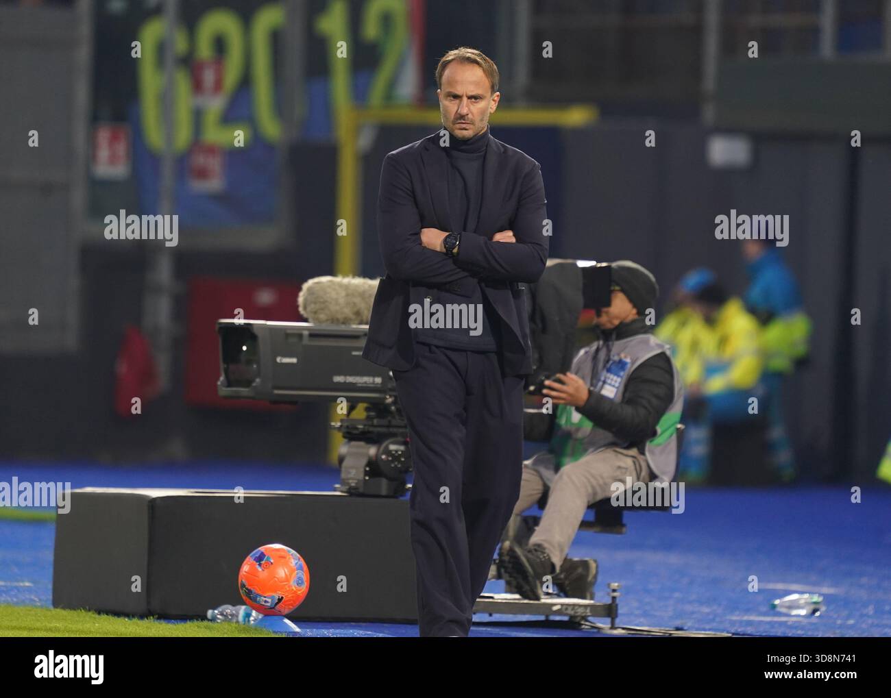 Pisa's coach Alberto Gilardino....During the Serie A soccer match ...
