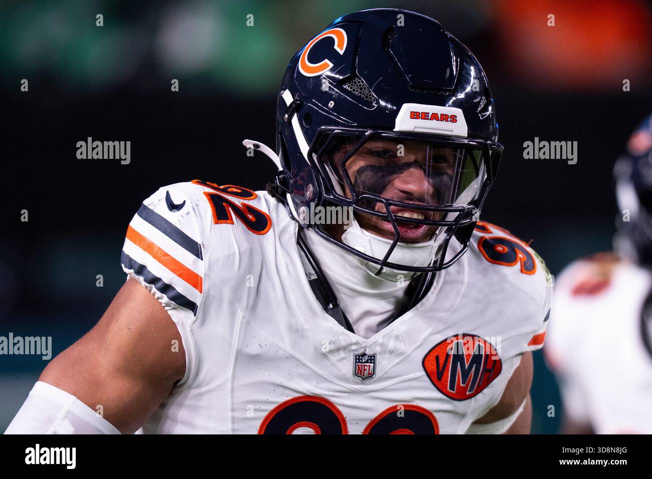 Chicago Bears defensive lineman Daniel Hardy looks on during an NFL ...