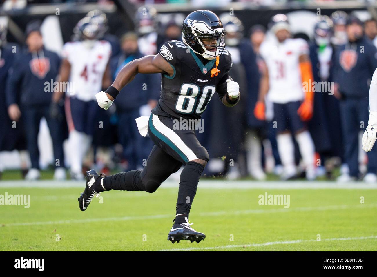 Philadelphia Eagles wide receiver Darius Cooper in action during an NFL football game against ...
